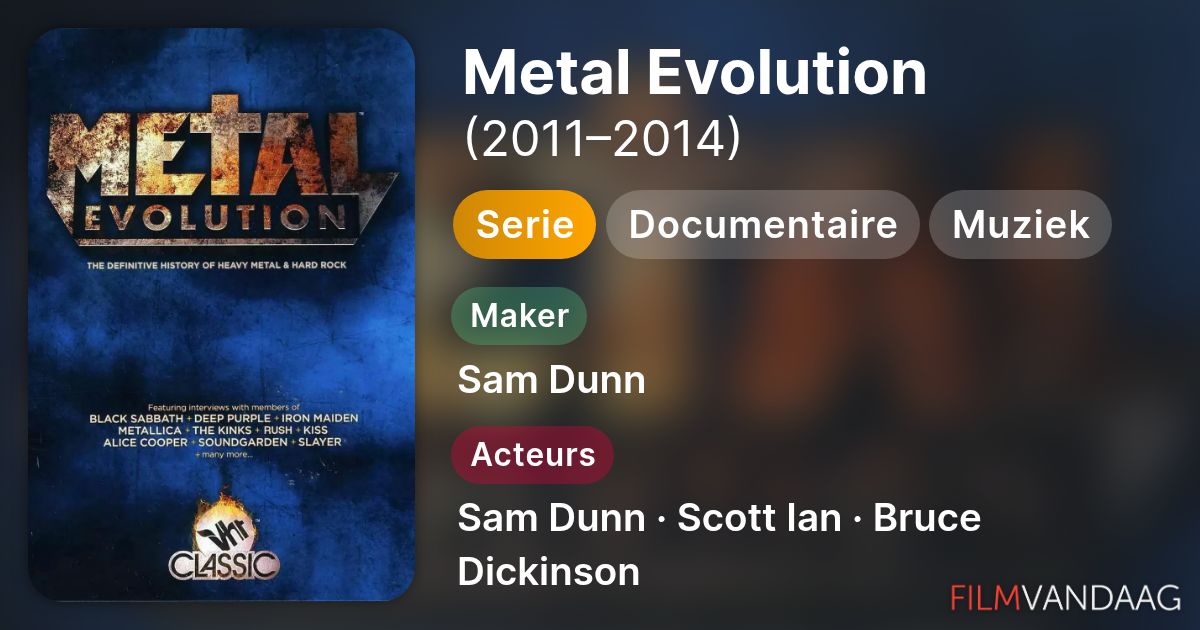 Metal Evolution (serie, 2011–2014) - FilmVandaag.nl