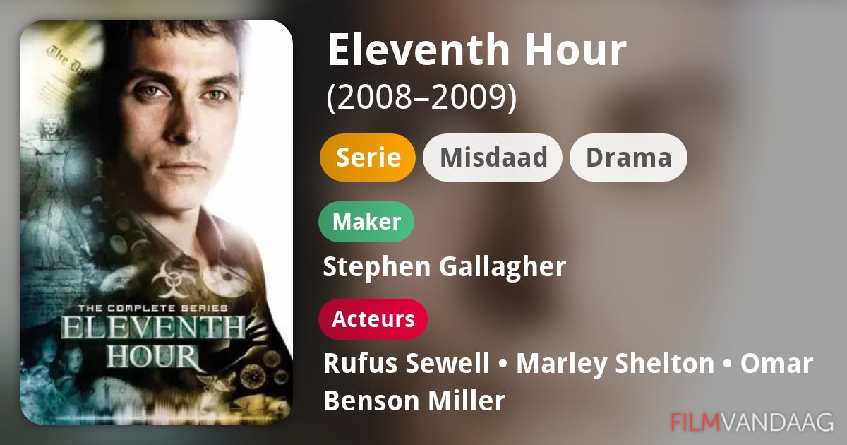 Volledige Cast van Eleventh Hour (serie, 2008–2009) - FilmVandaag.nl