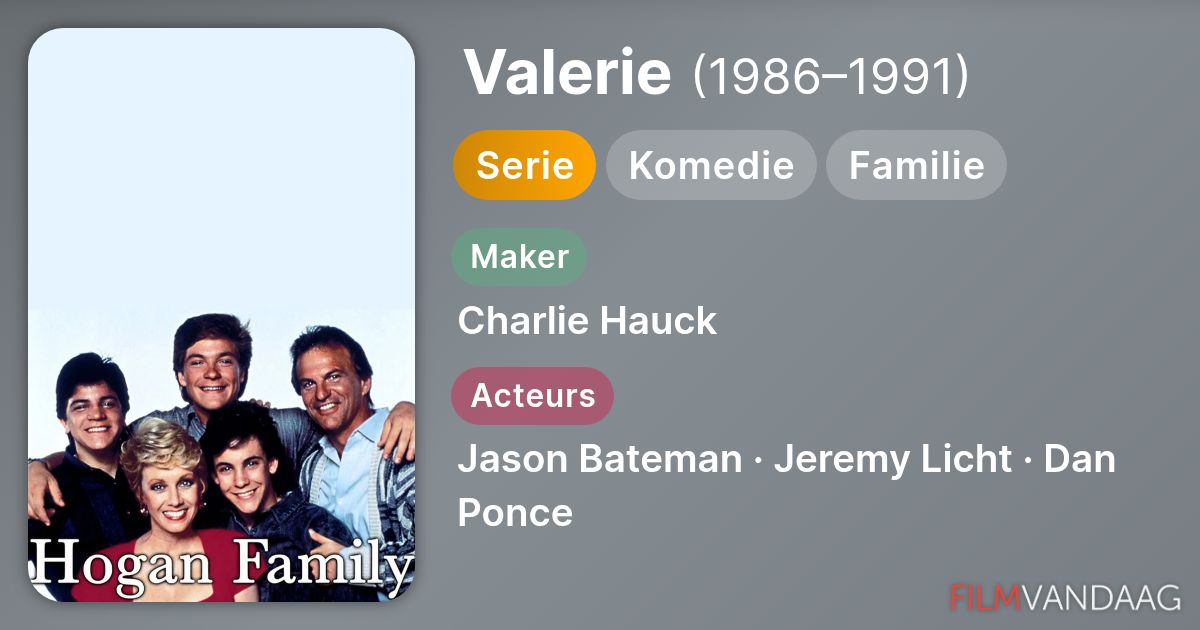 Valerie (serie, 1986–1991) Nu Online Kijken - FilmVandaag.nl