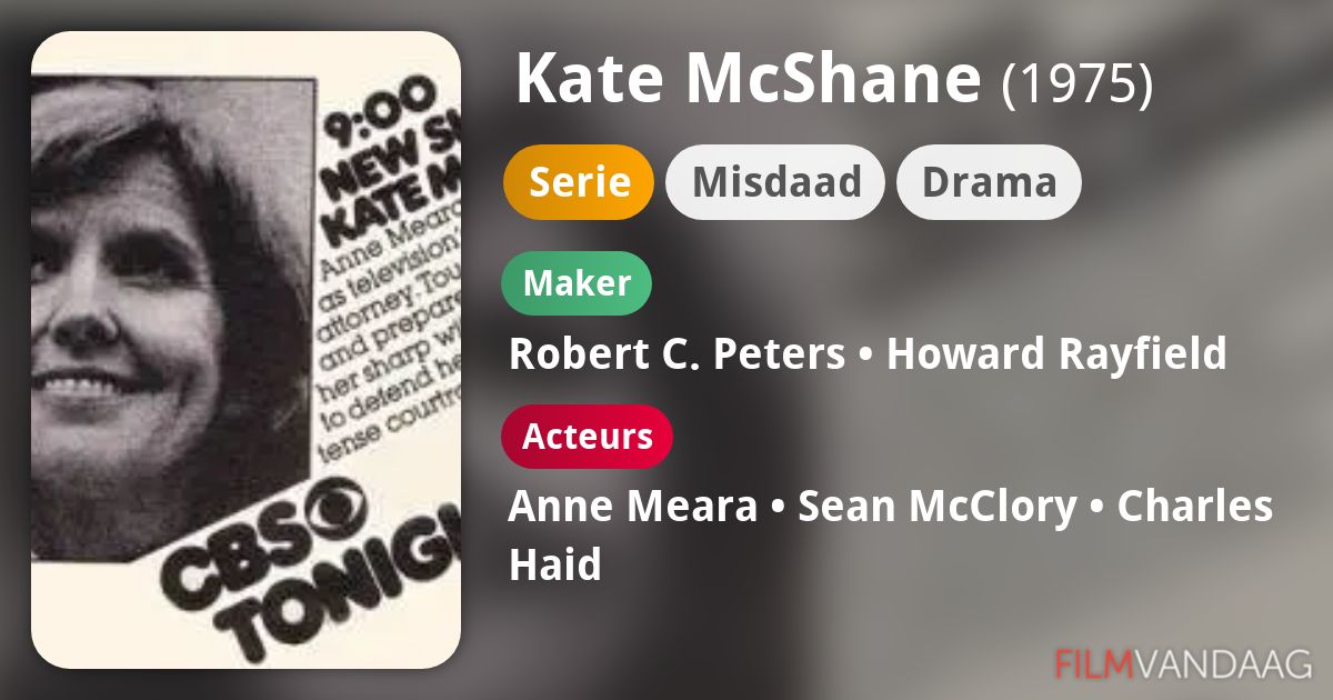 Kate McShane (serie, 1975) - FilmVandaag.nl