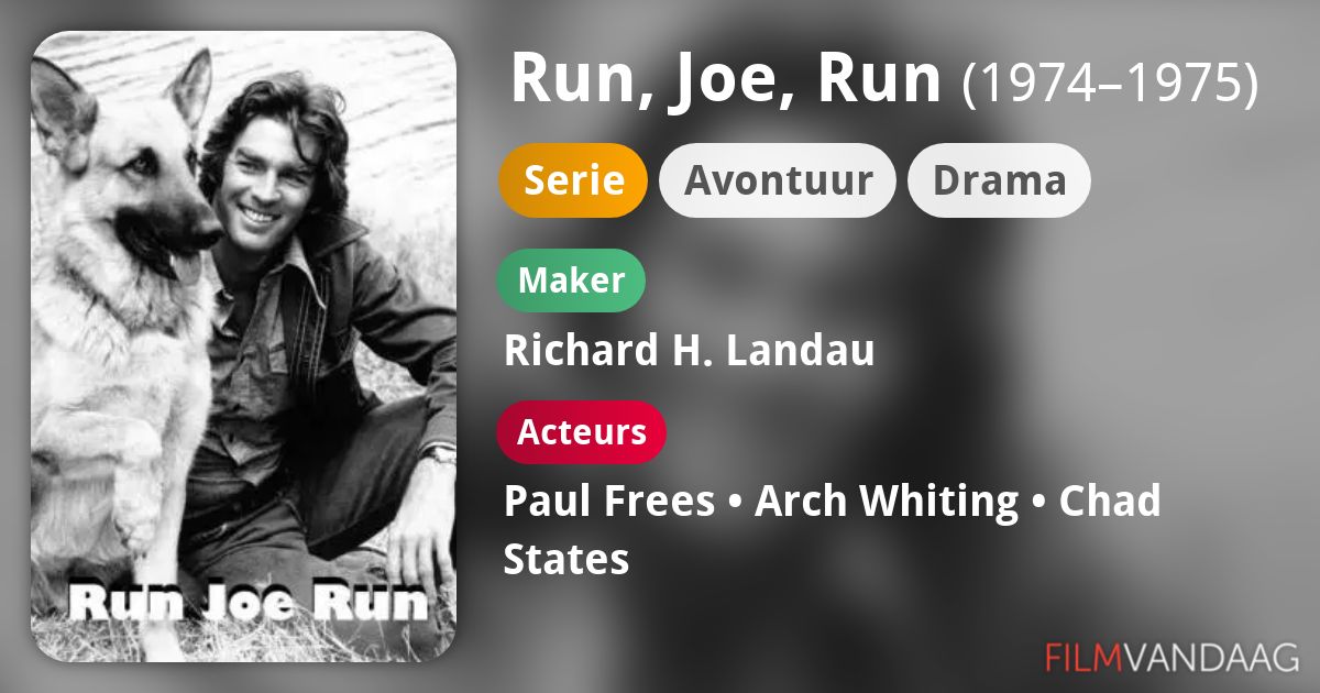 Seizoen 3 Run, Joe, Run: komt er een nieuw seizoen? - FilmVandaag.nl