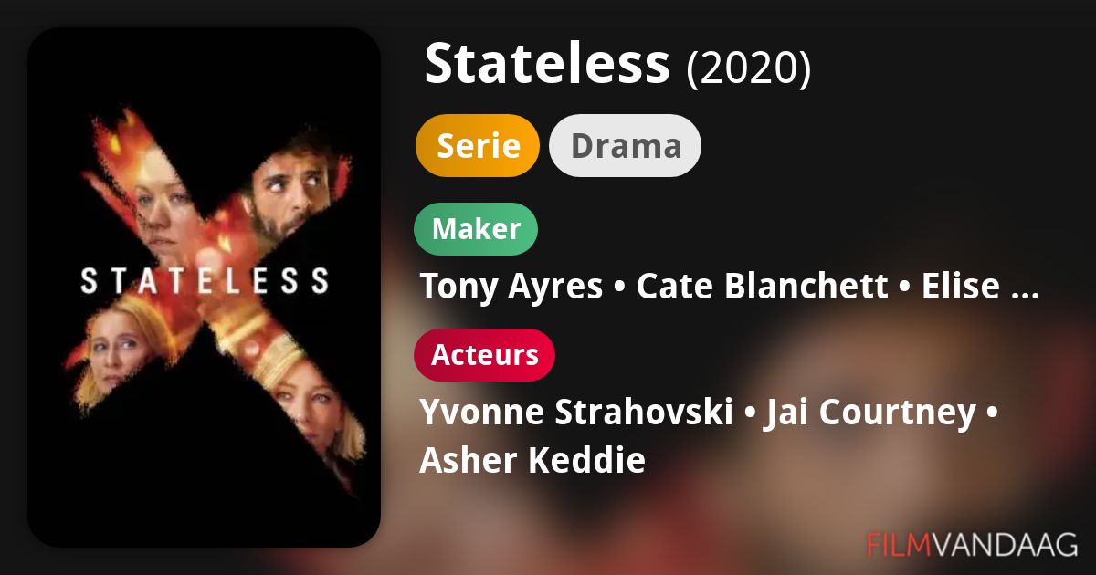Stateless (serie, 2020) - FilmVandaag.nl