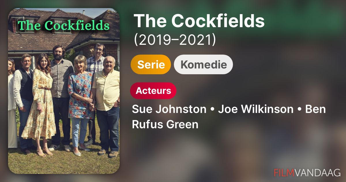 The Cockfields (serie, 2019–2021) - FilmVandaag.nl
