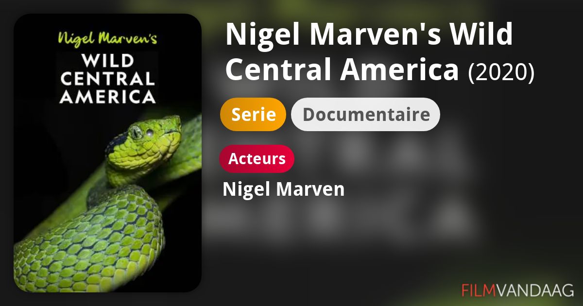 Nigel Marven's Wild Central America (serie, 2020) - FilmVandaag.nl