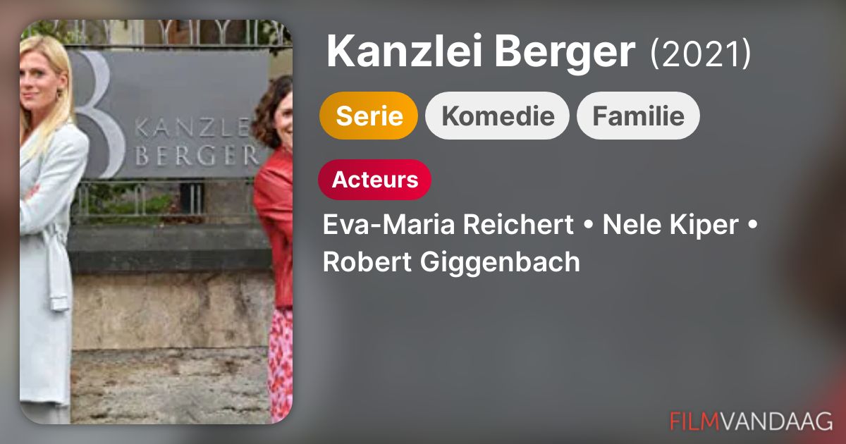 Kanzlei Berger (serie, 2021) - FilmVandaag.nl