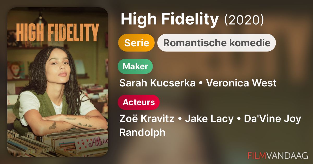 High Fidelity (serie, 2020) - FilmVandaag.nl