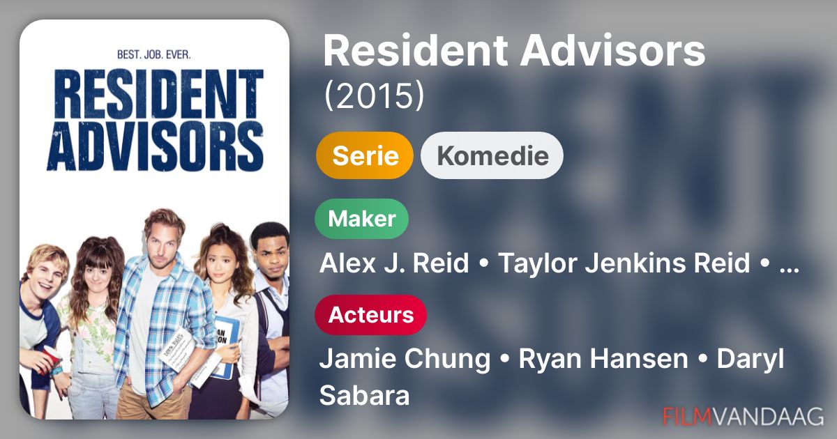 Resident Advisors (serie, 2015) - FilmVandaag.nl