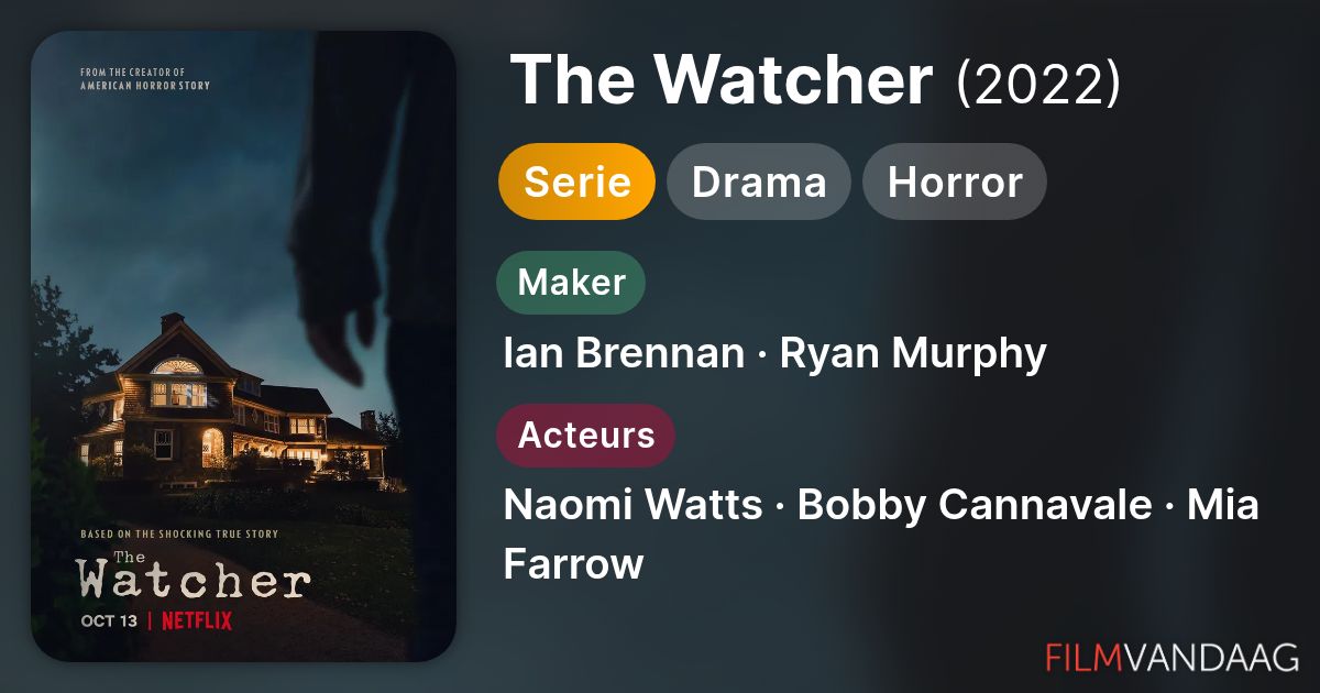 The Watcher (serie, 2022) - FilmVandaag.nl