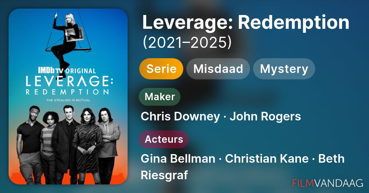 Koop Leverage: Redemption (serie, 2021–2025) op dvd of blu-ray ...