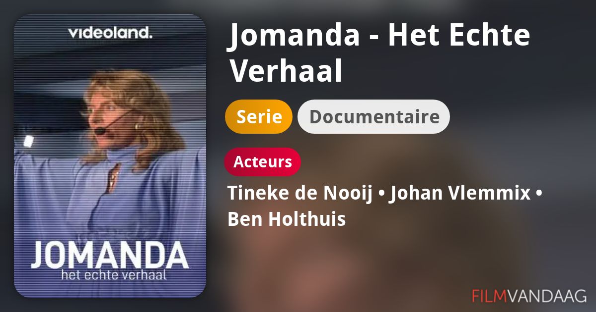 Jomanda - Het Echte Verhaal (serie) - FilmVandaag.nl