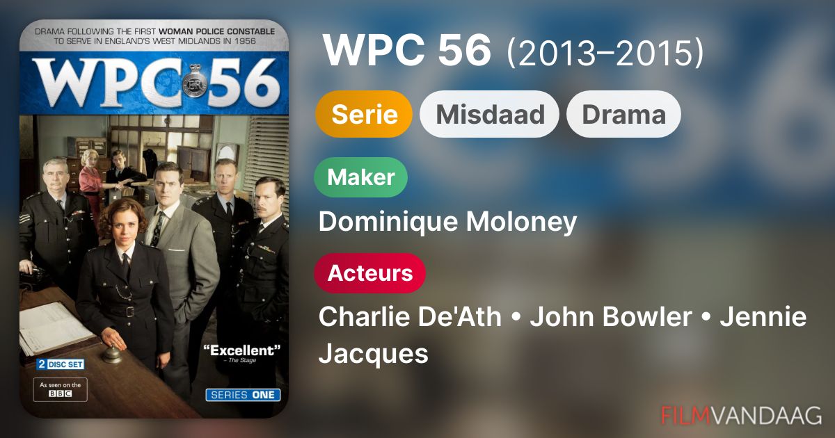 Volledige Cast van WPC 56 (serie, 2013–2015) - FilmVandaag.nl
