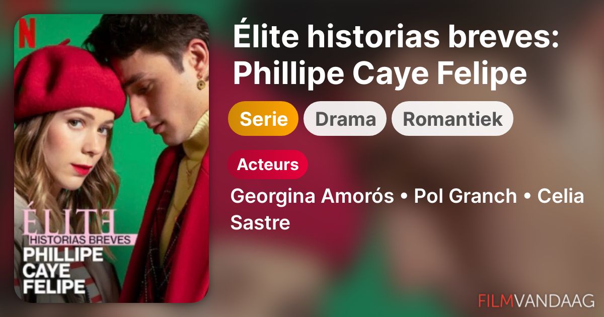 Volledige Cast van Élite historias breves: Phillipe Caye Felipe (serie ...