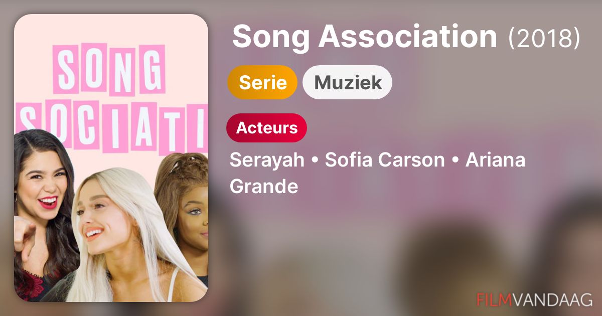 Song Association (serie, 2018) - FilmVandaag.nl