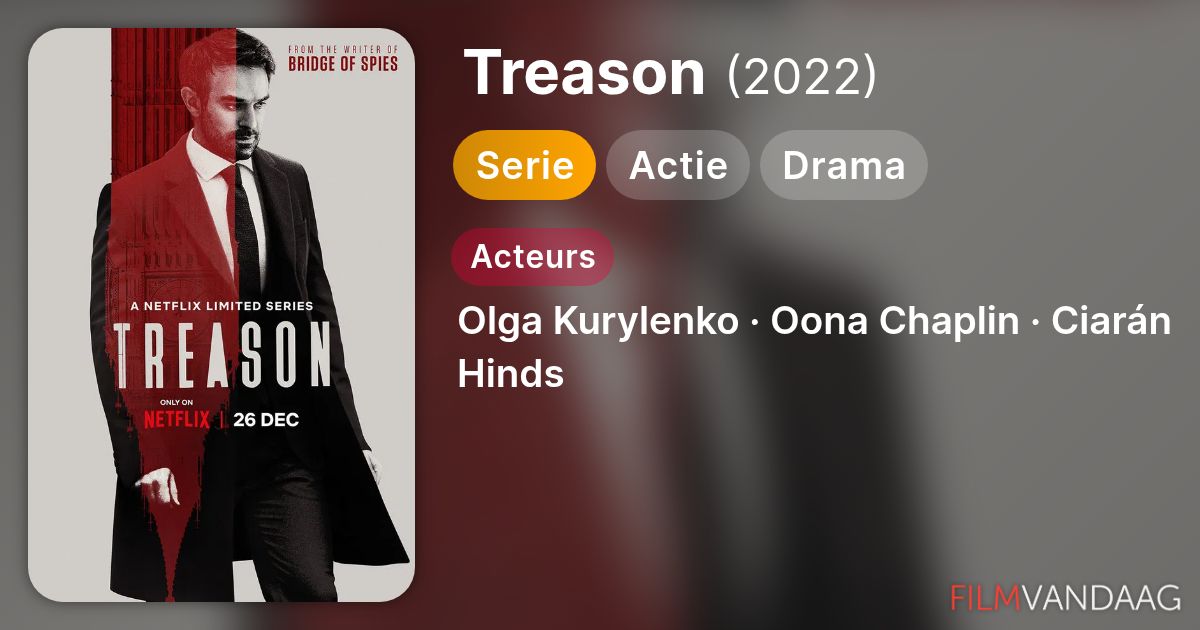 Treason (serie, 2022) - FilmVandaag.nl