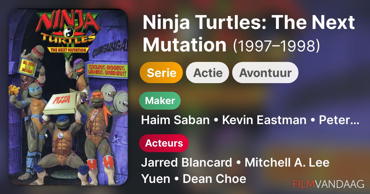 Ninja Turtles: The Next Mutation (serie, 1997–1998) - FilmVandaag.nl