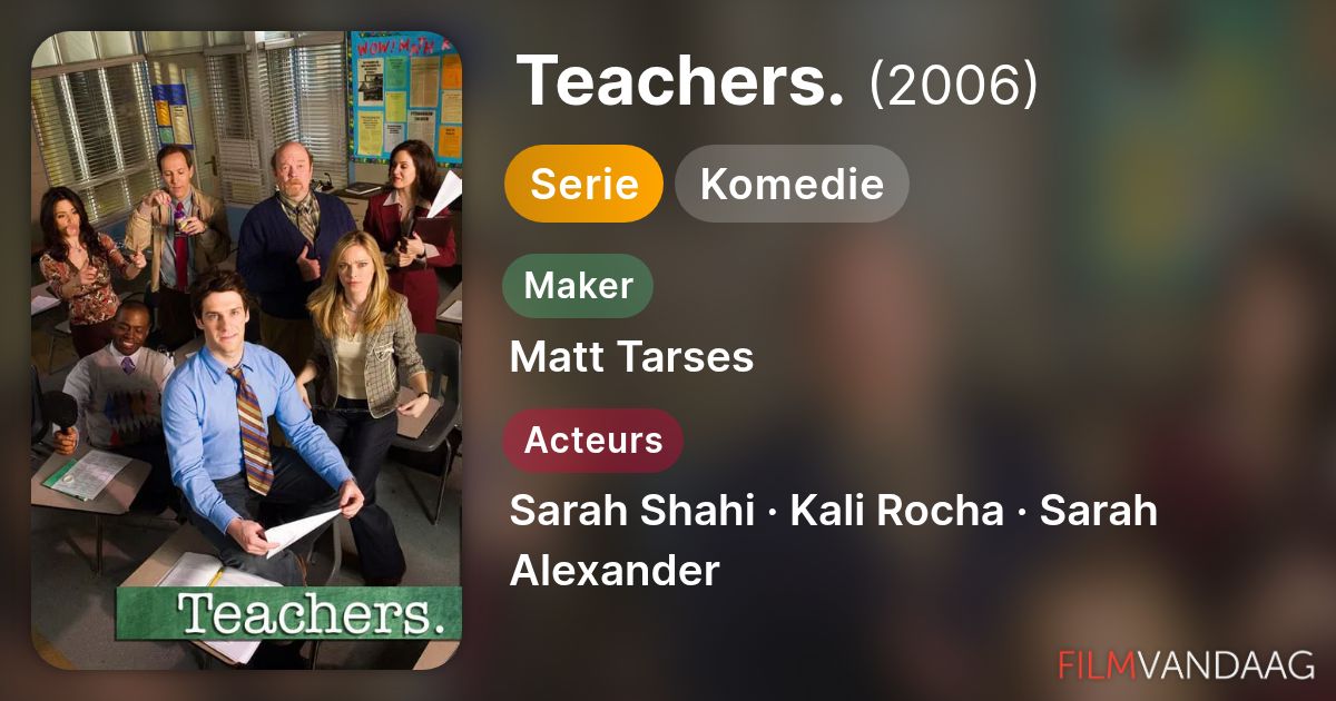 Teachers. (serie, 2006) - FilmVandaag.nl