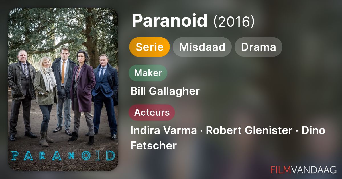 Paranoid (serie, 2016) - FilmVandaag.nl