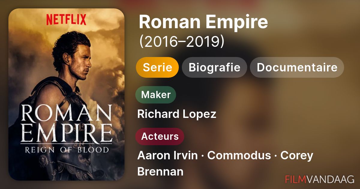 Roman Empire (serie, 2016–2019) - FilmVandaag.nl