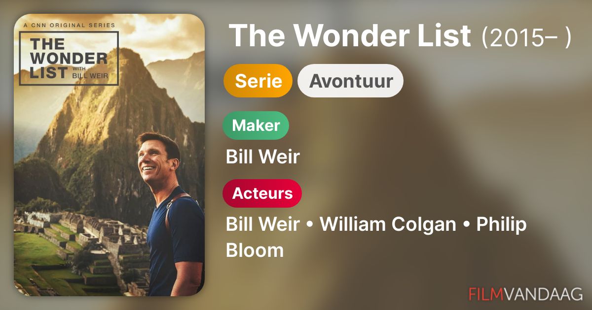 The Wonder List (serie, 2015– ) - FilmVandaag.nl