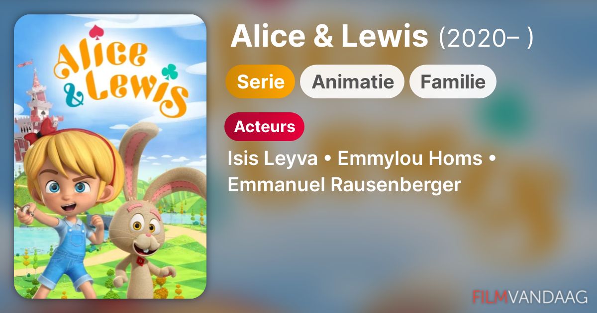 Alice & Lewis (serie, 2020– ) - FilmVandaag.nl