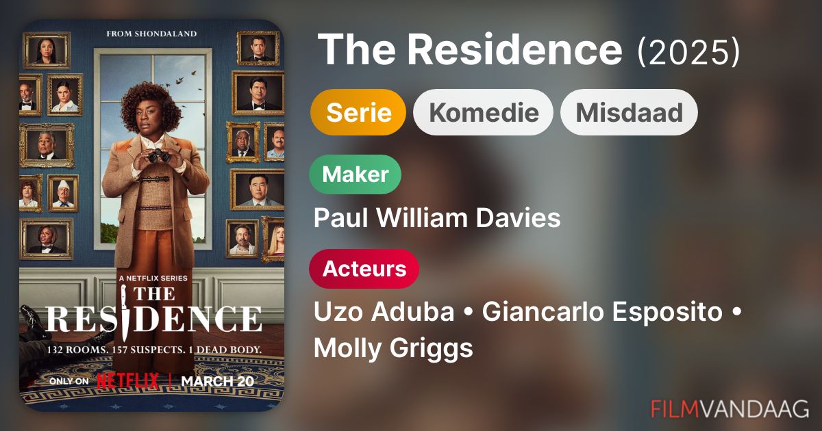 The Residence (serie, 2025) - FilmVandaag.nl