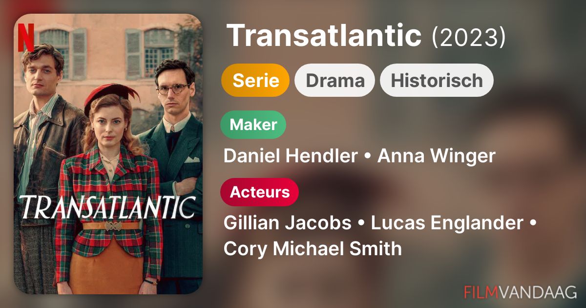 Transatlantic (serie, 2023) - FilmVandaag.nl