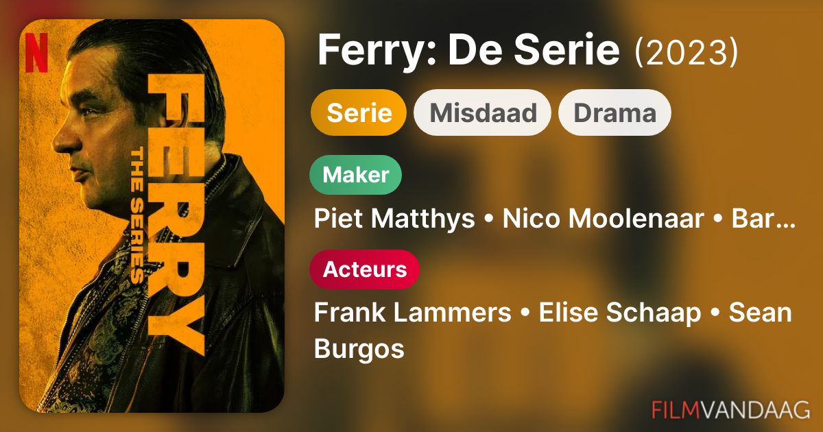 Volledige Cast van Ferry: De Serie (serie, 2023) - FilmVandaag.nl