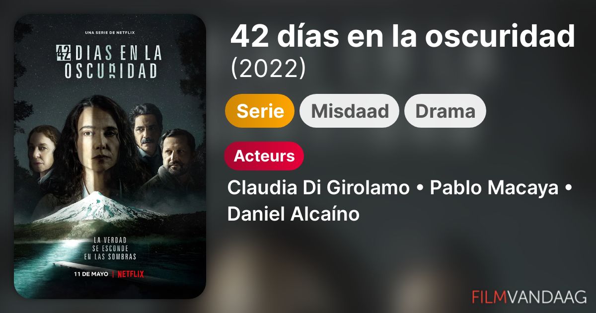 42 días en la oscuridad (serie, 2022) - FilmVandaag.nl