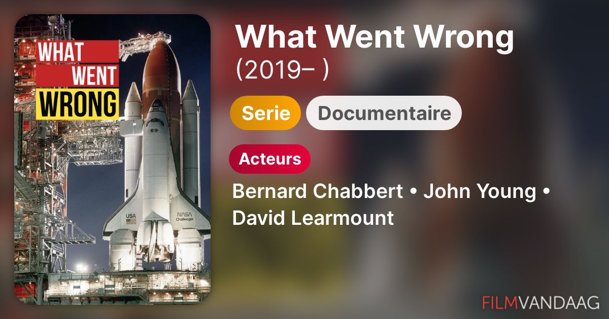 What Went Wrong (serie, 2019– ) - FilmVandaag.nl