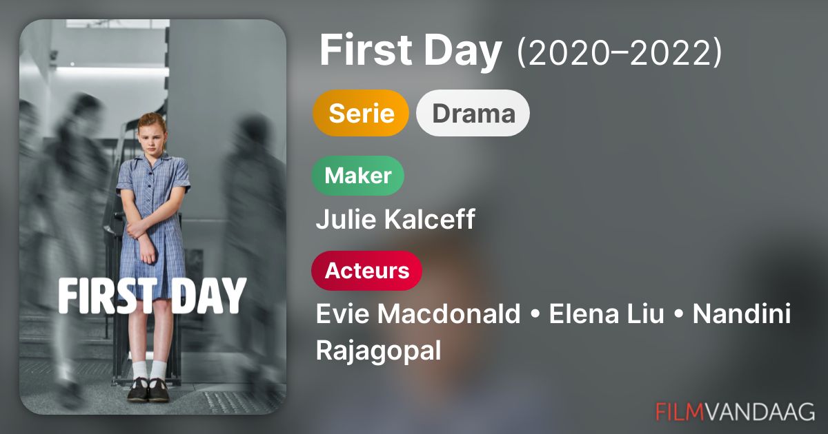 First Day (serie, 2020–2022) - FilmVandaag.nl