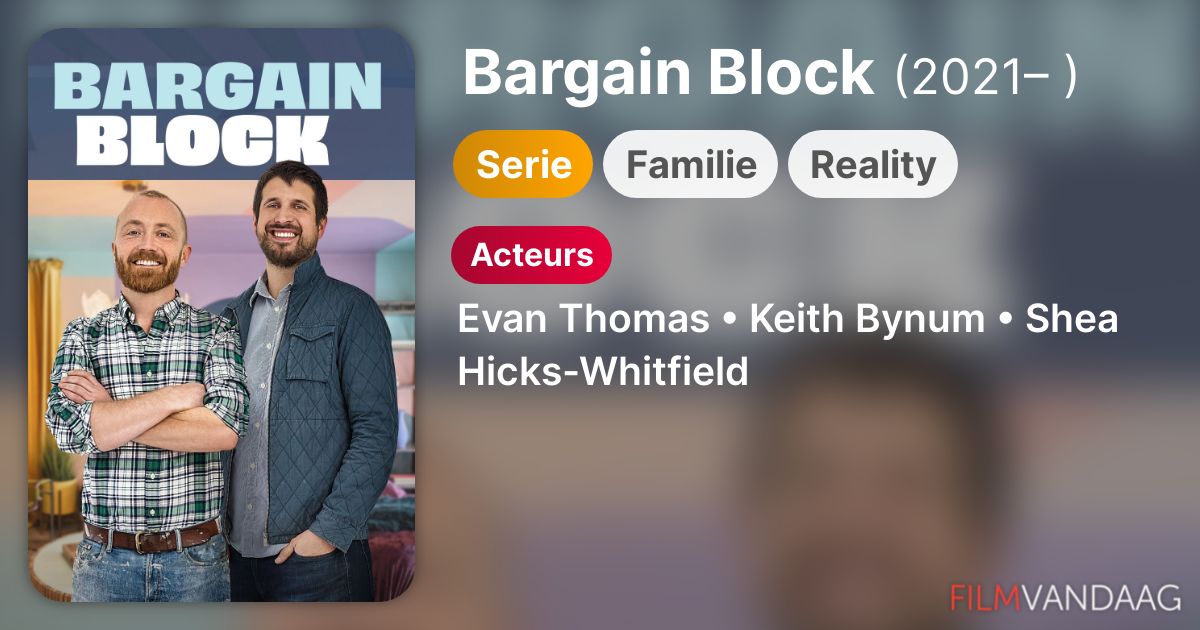 Bargain Block (serie, 2021– ) - FilmVandaag.nl
