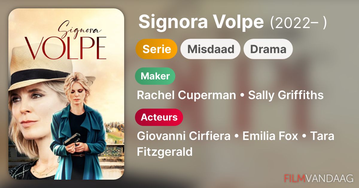 Signora Volpe (serie, 2022– ) - FilmVandaag.nl